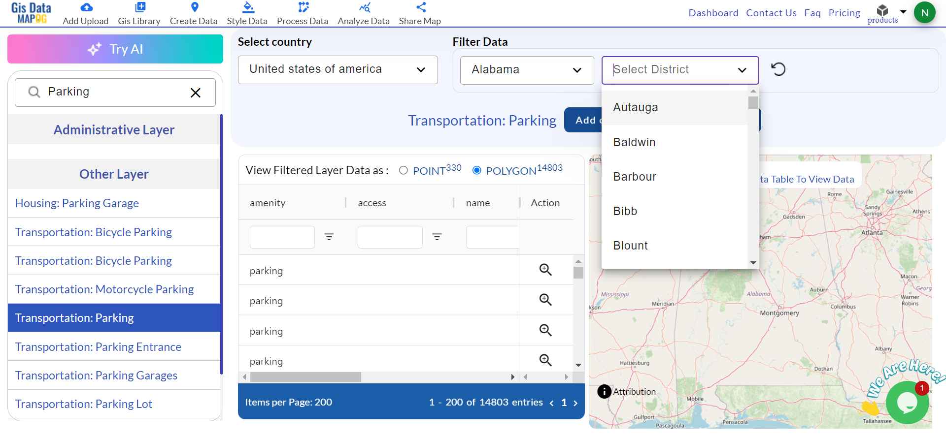 Download Parking data in Shapefile, KML, MIF +15 GIS format - Filter ...