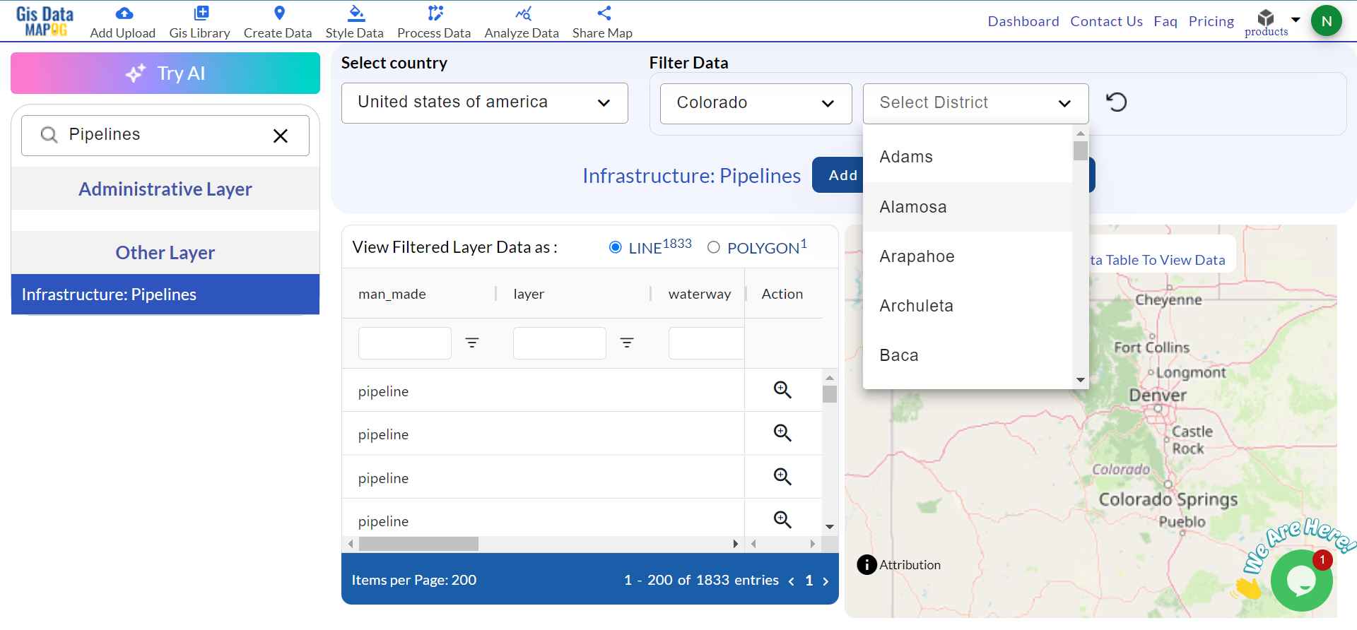 Download Pipeline data in Shapefile, KML , Tiff +15 GIS format - Filter ...