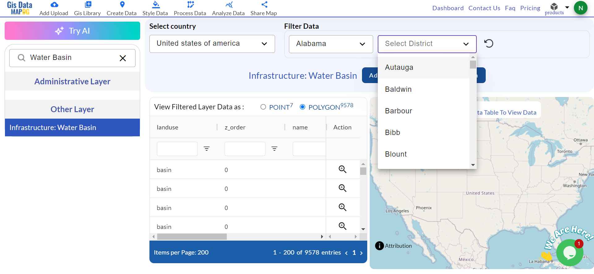 Download Water Basin data in Shapefile, KML , GKPG +15 GIS format ...