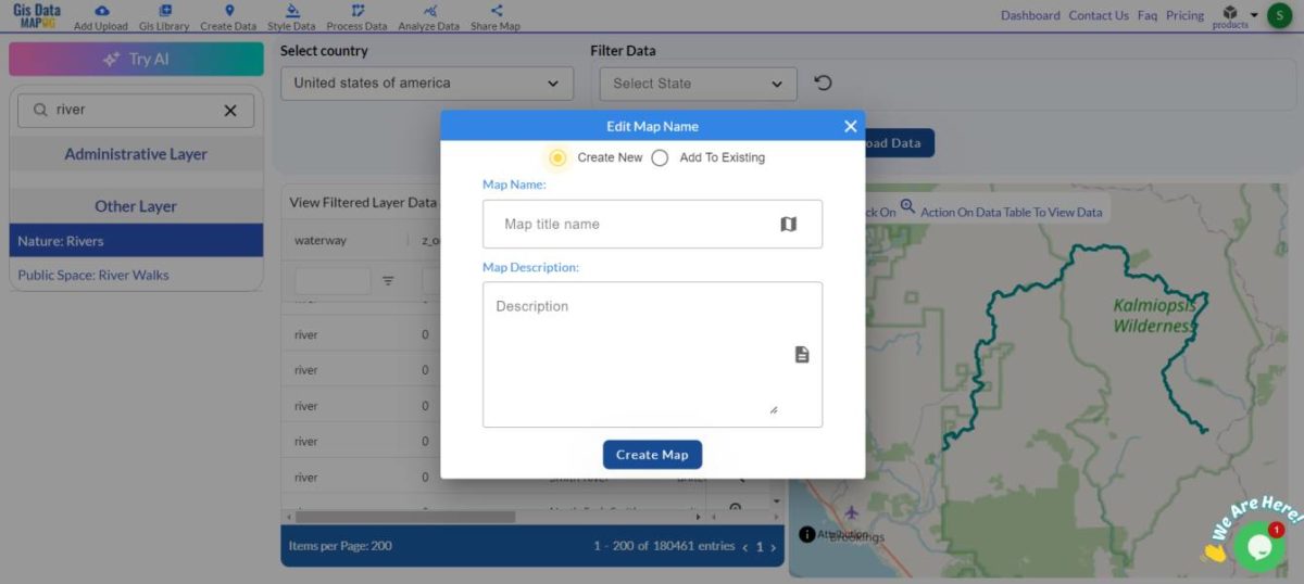 Download River Data in Shapefile, KML, GeoJSON + 15 GIS Formats