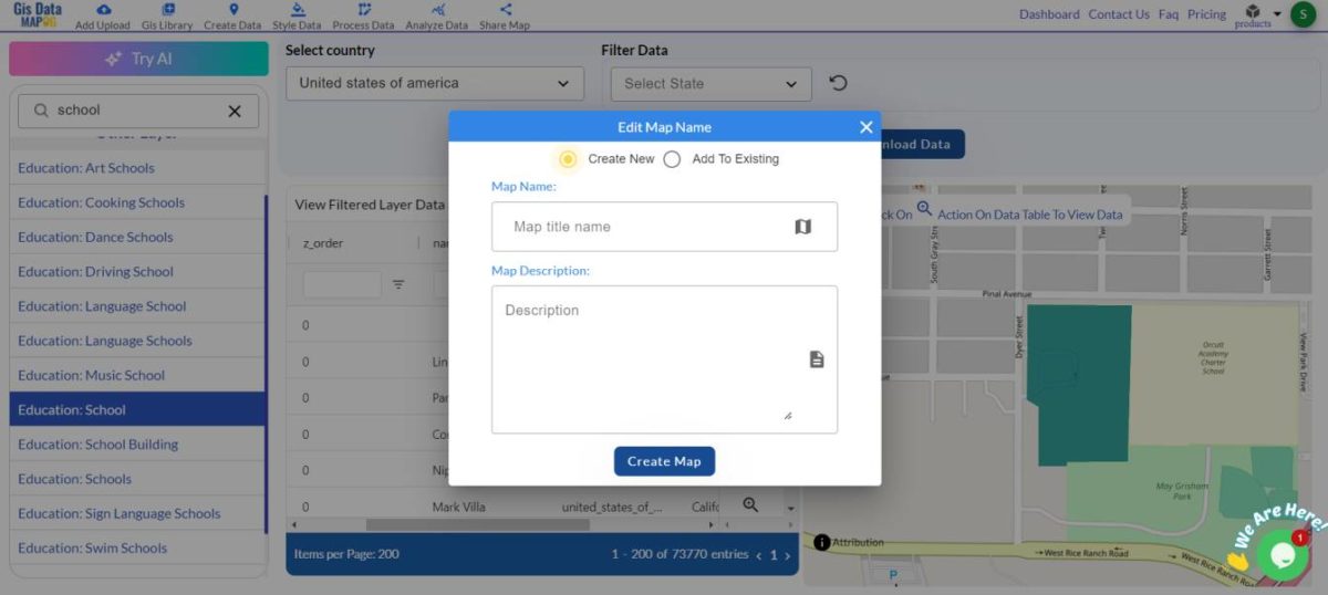 Download School Data in Shapefile, KML, GeoJSON + 15 GIS Formats