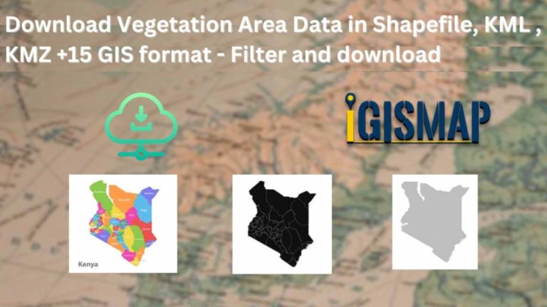 Download Vegetation Area in Shapefile, KML, KMZ +15 GIS format - Filter ...