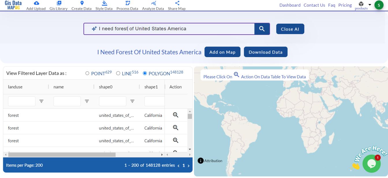 Download Forest Data in Shapefile, KML, GeoJSON, and More - Filter and ...