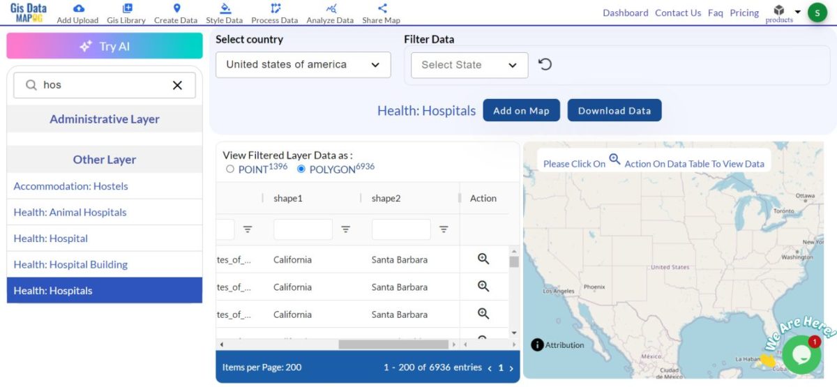 Download Hospital Data in Shapefile, KML, GeoJSON, and More – Filter ...
