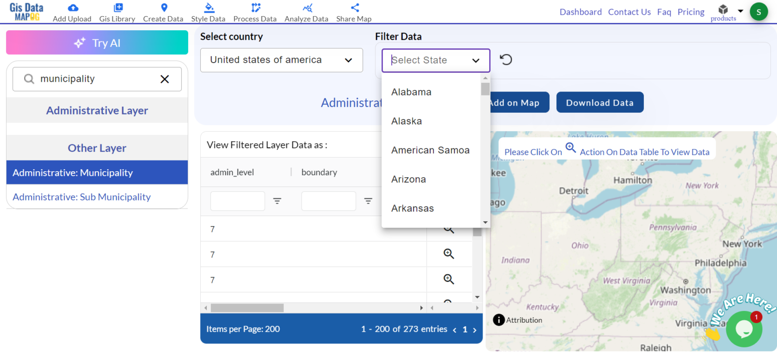 Download Municipality Data in Shapefile, KML, GeoJSON, and More – Filter and Download