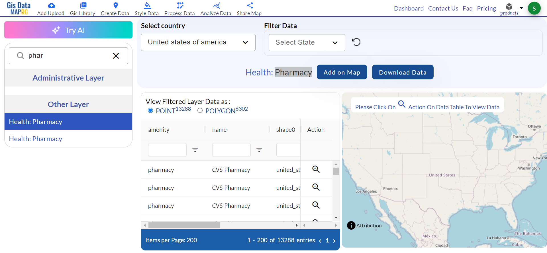 Download Pharmacy Data in Shapefile, KML, GeoJSON, and More – Filter ...