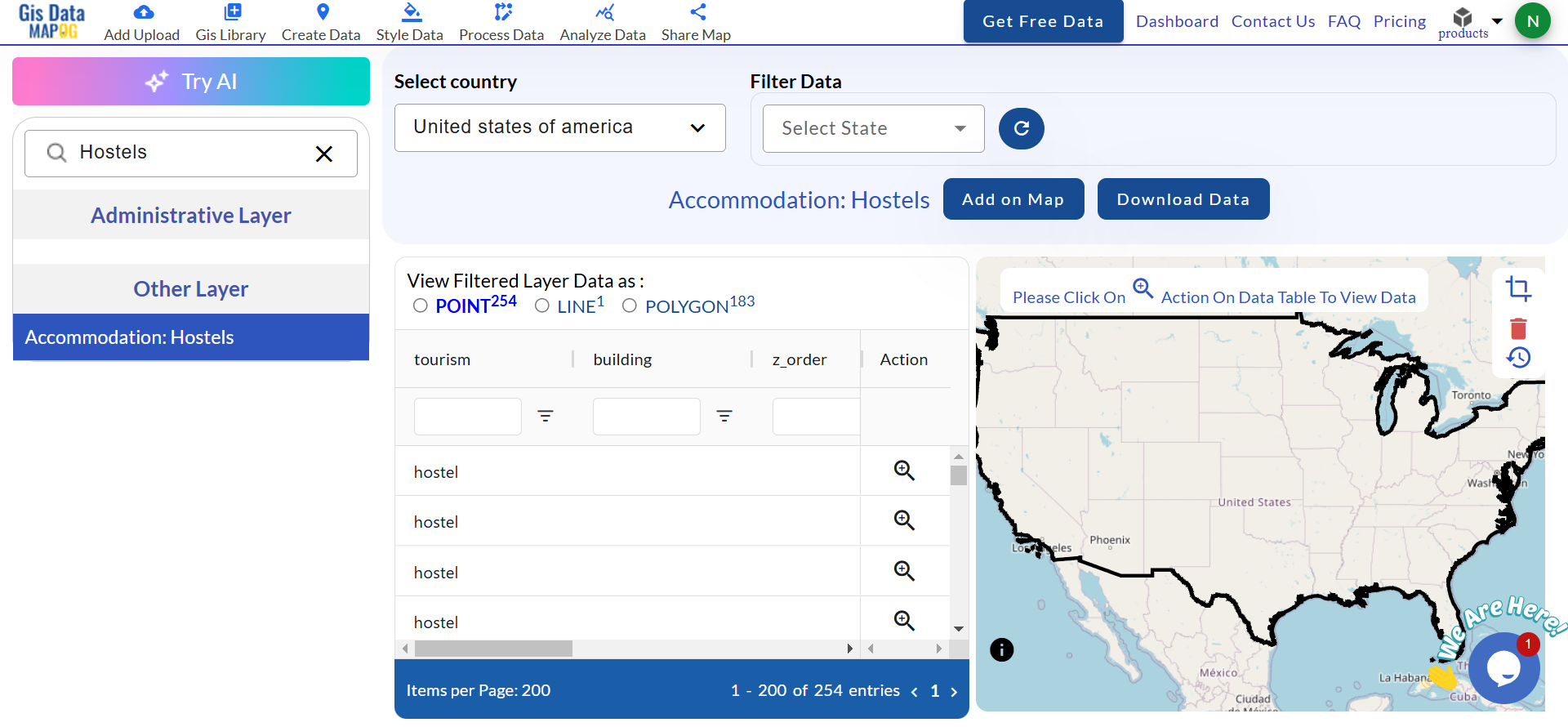 Download Hostels Data in Shapefile, KML, MID +15 GIS Formats Using GIS ...