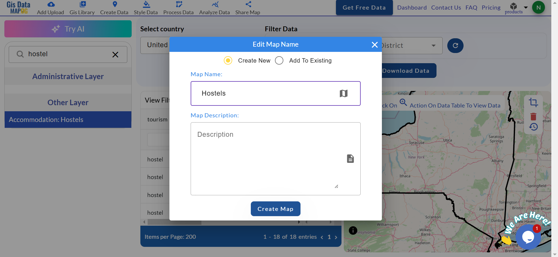 Download Hostels Data in Shapefile, KML, MID +15 GIS Formats Using GIS ...
