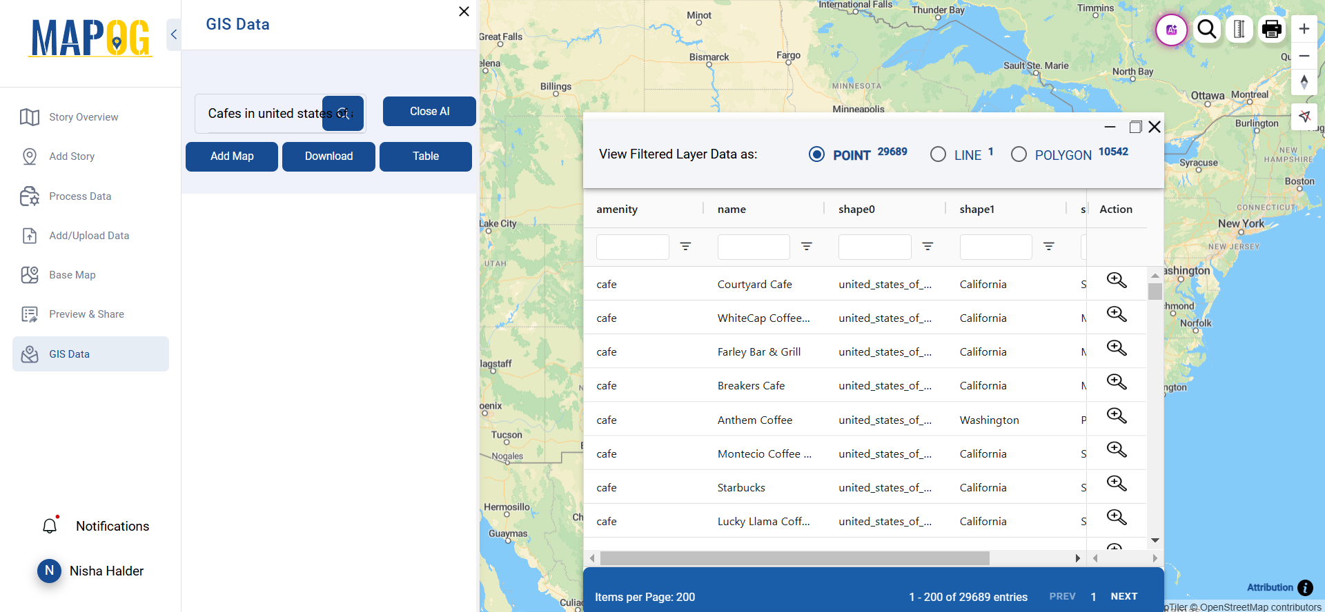 Download Cafes GIS Data – Shapefile, KML, GeoJSON, GPKG, CSV & More