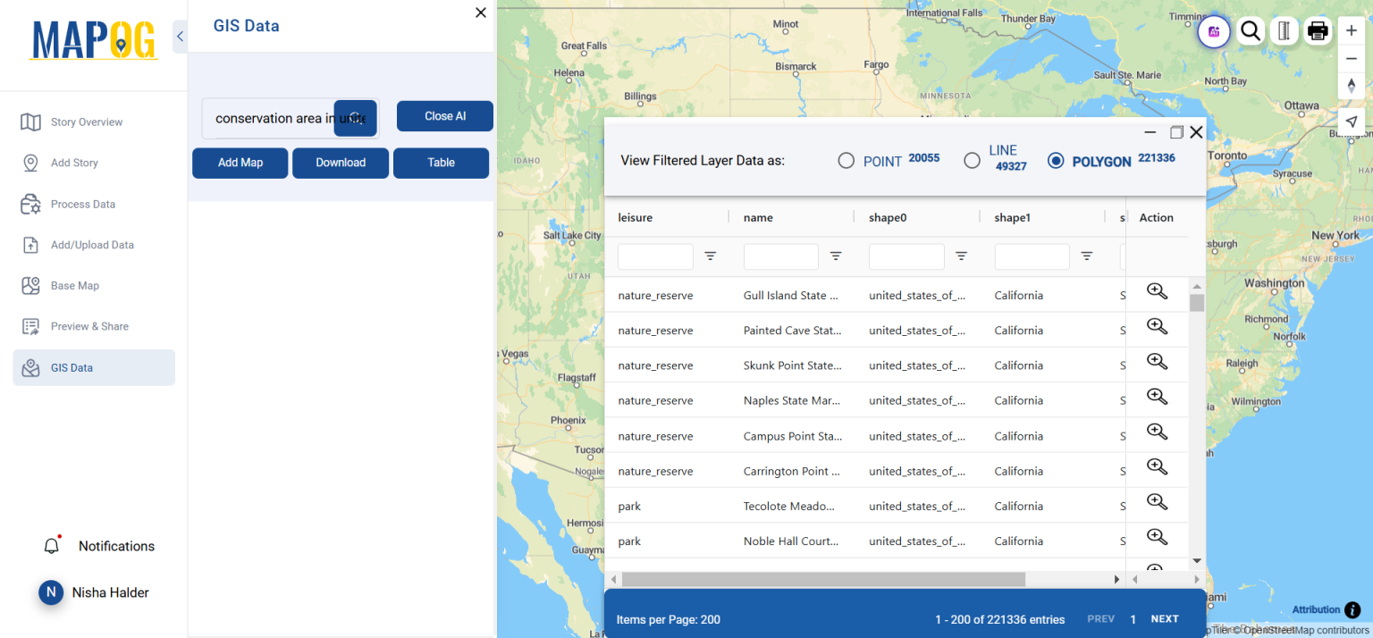 Effortless Conservation Area Data Download with GIS Data
