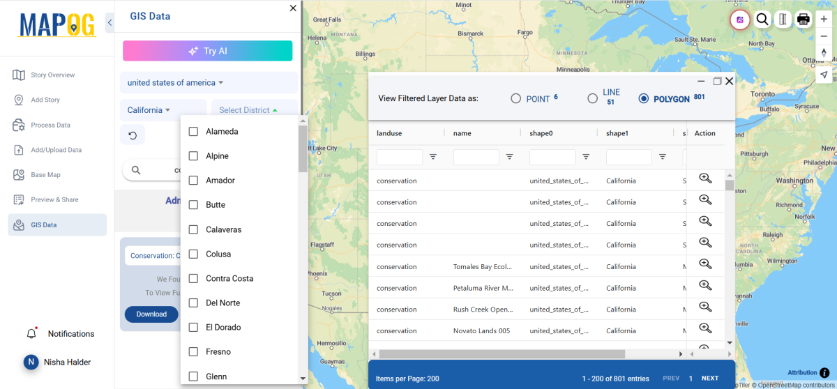 Effortless Conservation Area Data Download with GIS Data