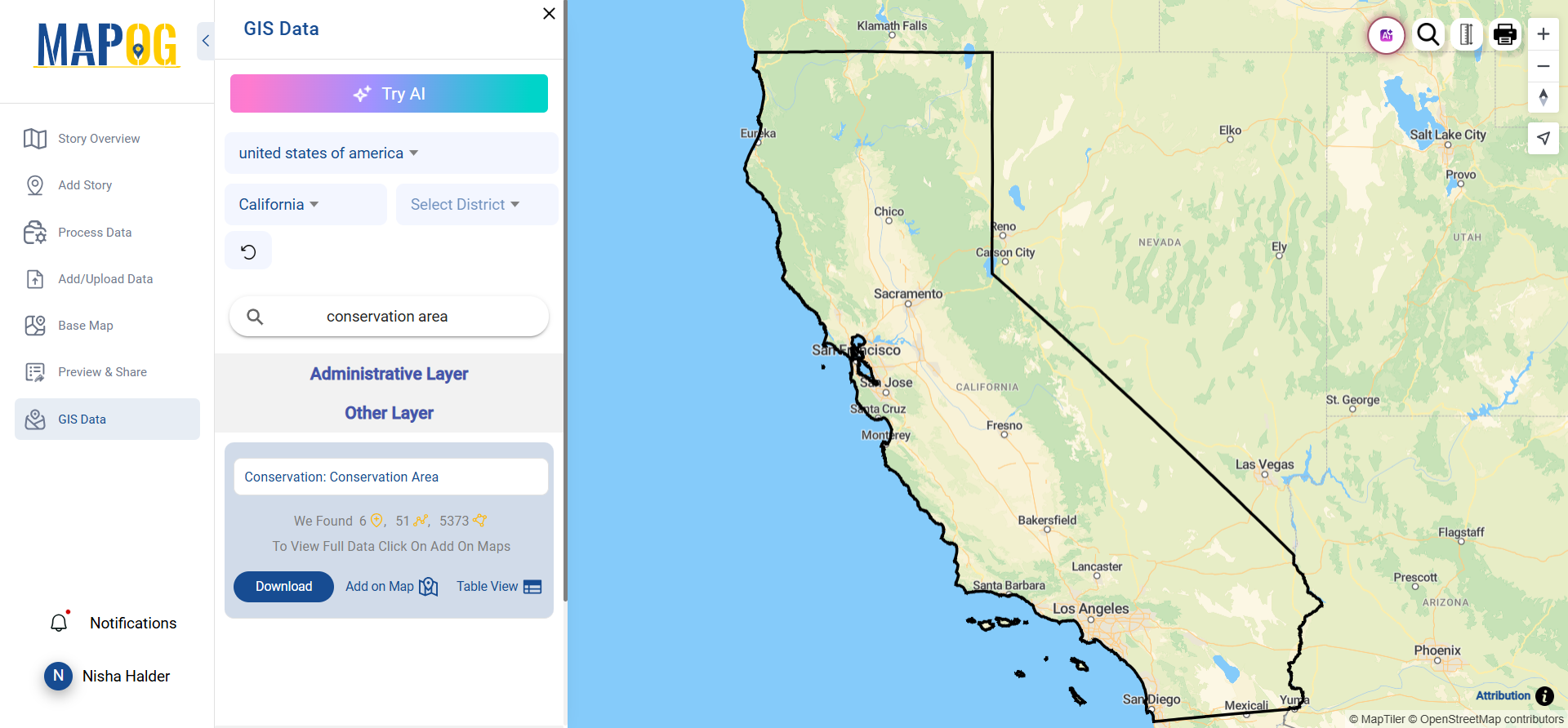 Effortless Conservation Area Data Download with GIS Data