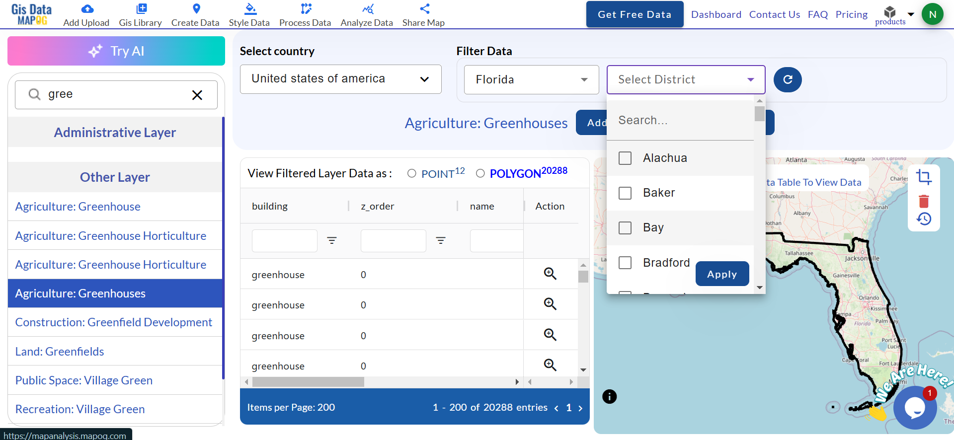 Download Greenhouses Data in Shapefile, KML, MID +15 GIS Formats Using ...