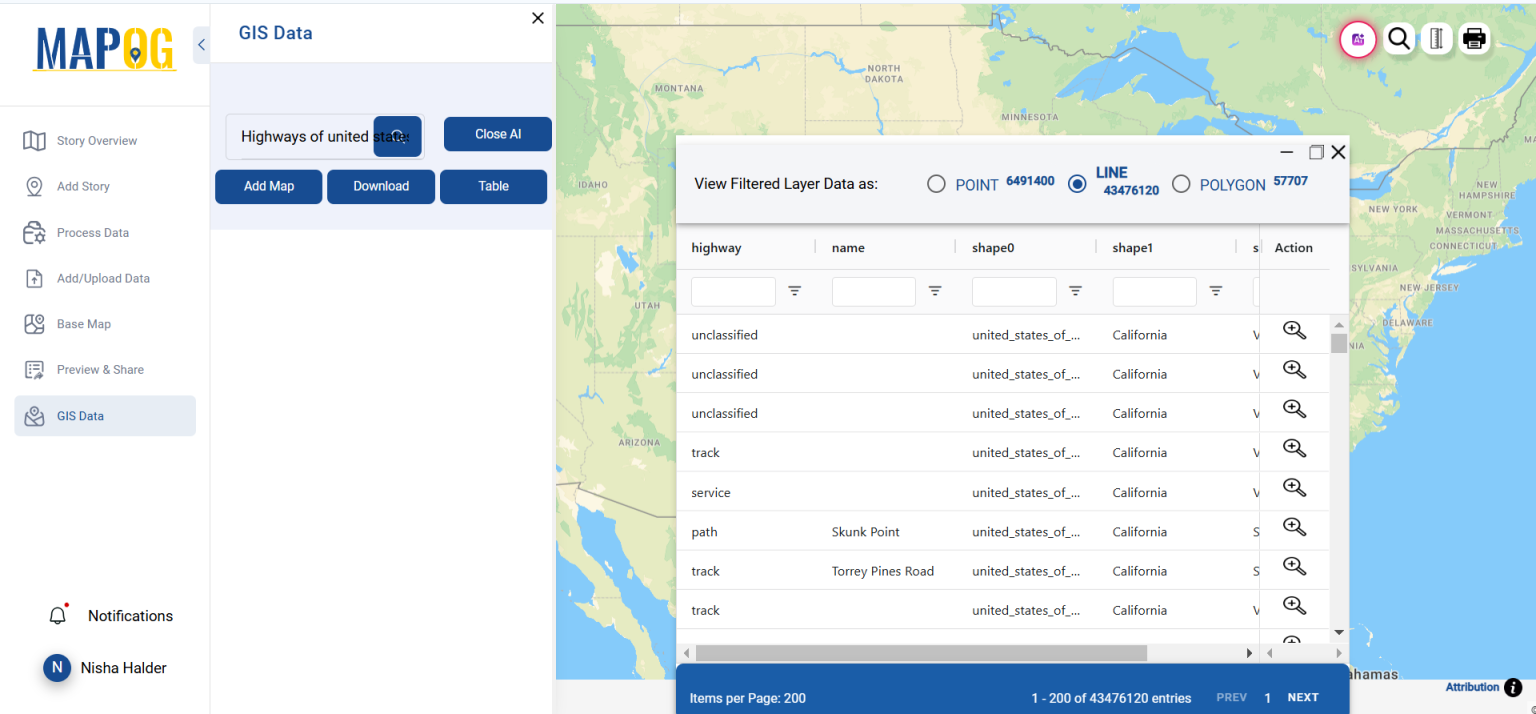 Download Highways Data in Shapefile, KML, MID +15 GIS Formats
