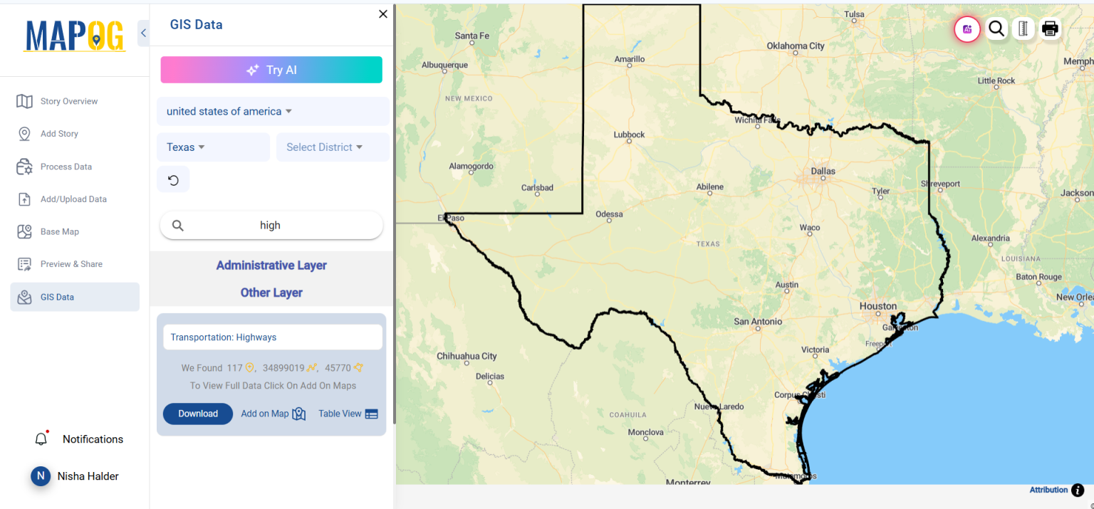 Download Highways Data in Shapefile, KML, MID +15 GIS Formats
