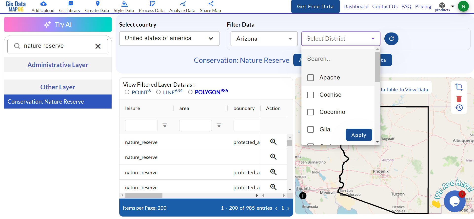 Download Nature Reserve Data in Shapefile, KML, MID +15 GIS Formats ...