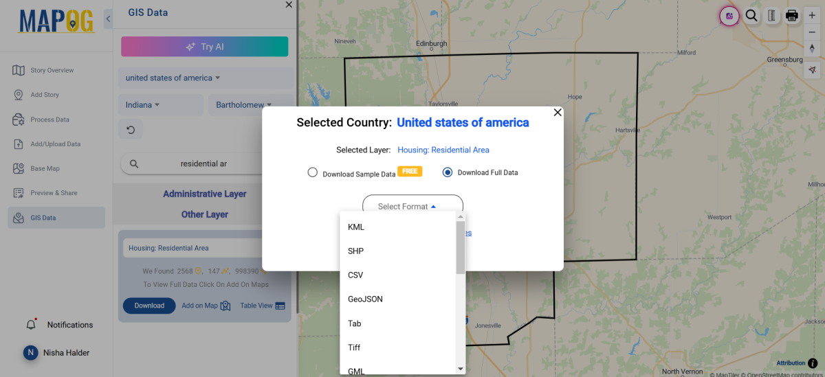 Download Residential Area GIS Data for Urban Planning – Shapefile, KML, CSV, GeoJSON Formats