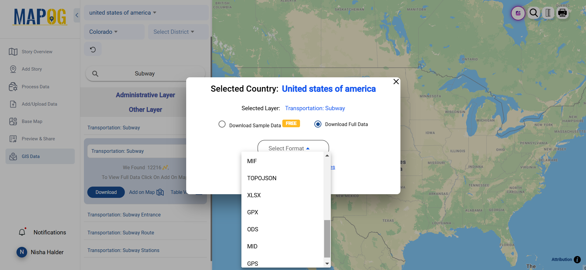 Download Subway Data in Shapefile, KML, MID +15 GIS Formats Using GIS ...