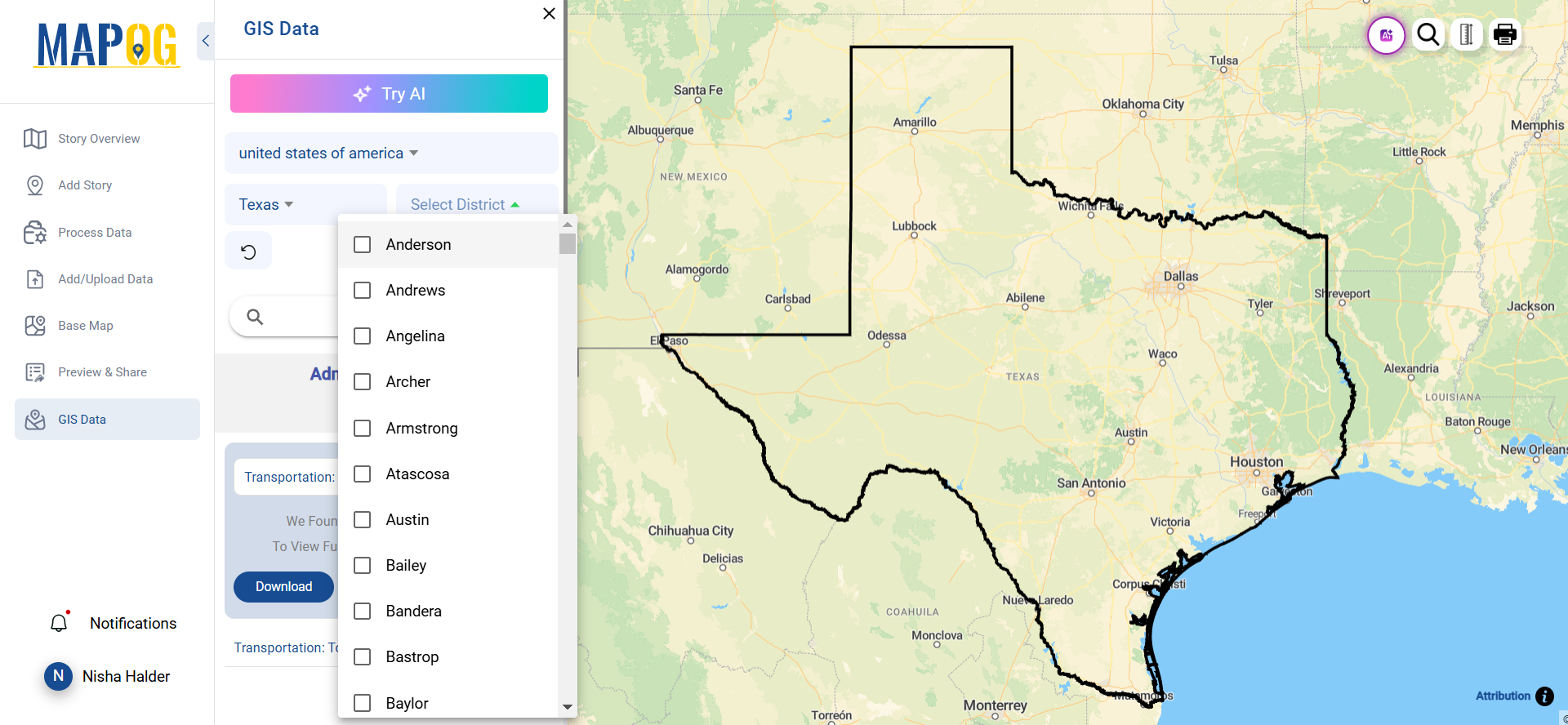 Download Toll Booth Data in Shapefile, KML, MID +15 GIS Formats Using GIS Data by MAPOG
