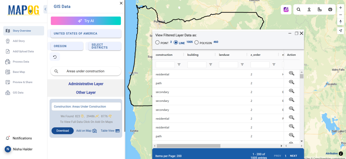 Download Areas Under Construction Data in Shapefile, KML, MID +15 GIS Formats Using GIS Data by ...
