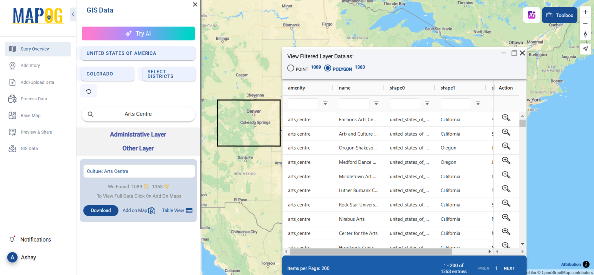 Download Arts Centre GIS Data – Shapefile, KML & More