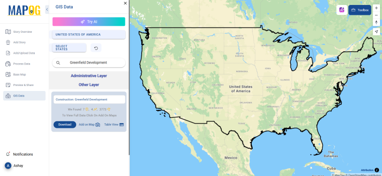 Download Greenfield Development Data in Shapefile, KML, and GeoJSON ...