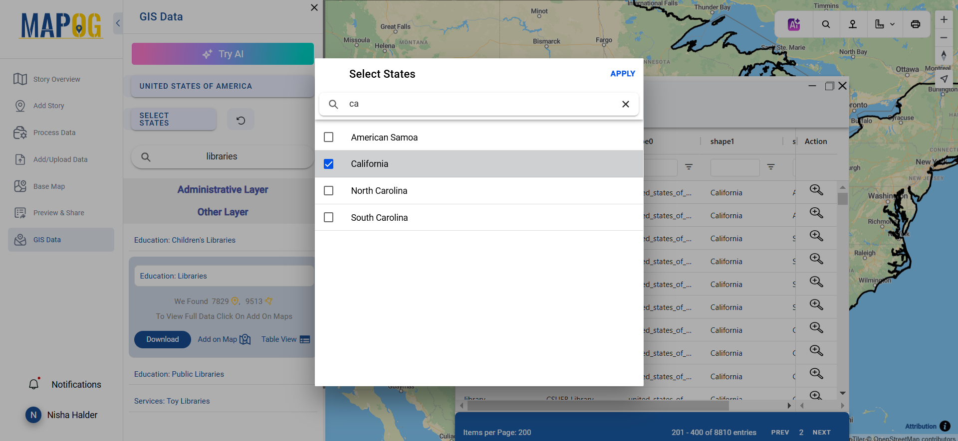 Download Libraries Data in Shapefile, KML, MID +15 GIS Formats Using GIS Data by MAPOG
