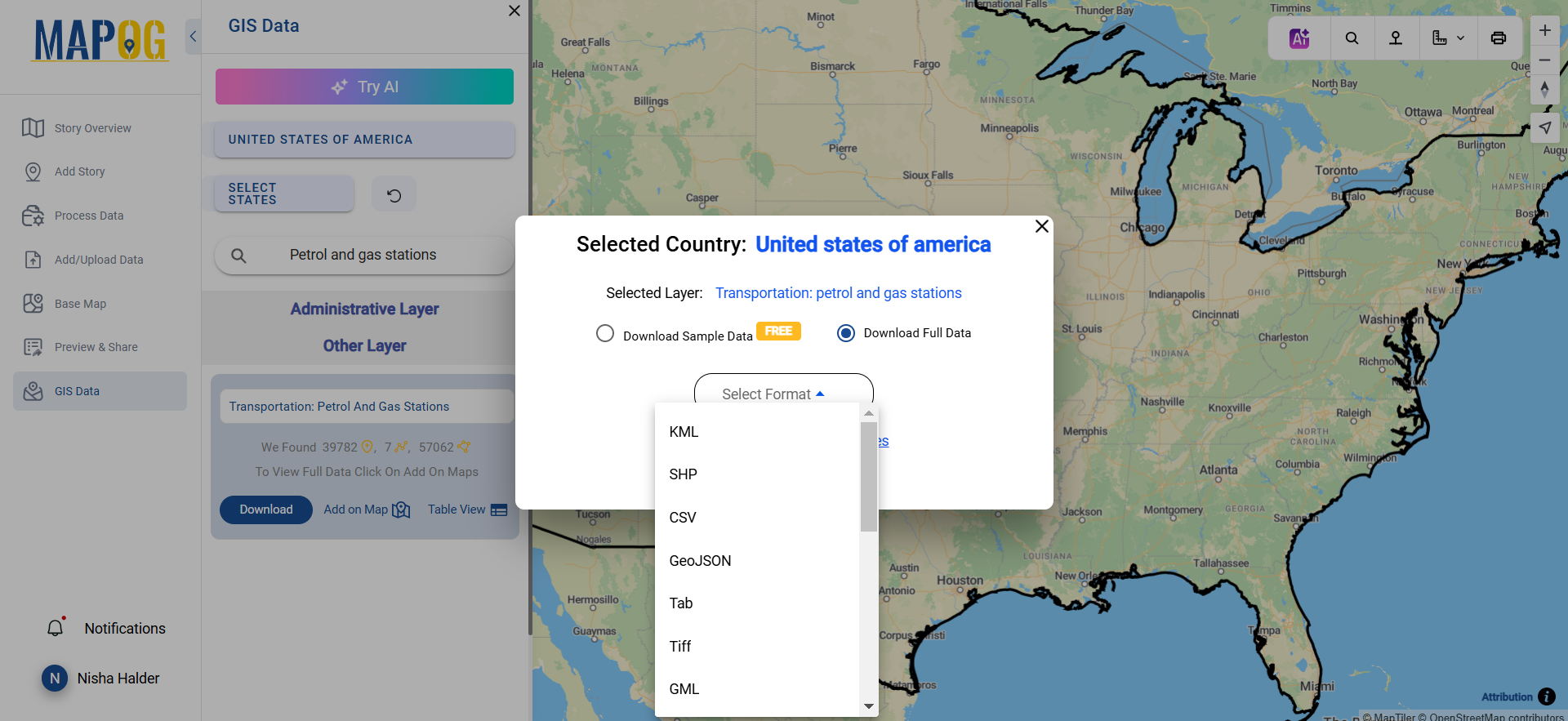 Download Petrol & Gas Stations GIS Data – Shapefile, KML, GeoJSON & More | MAPOG