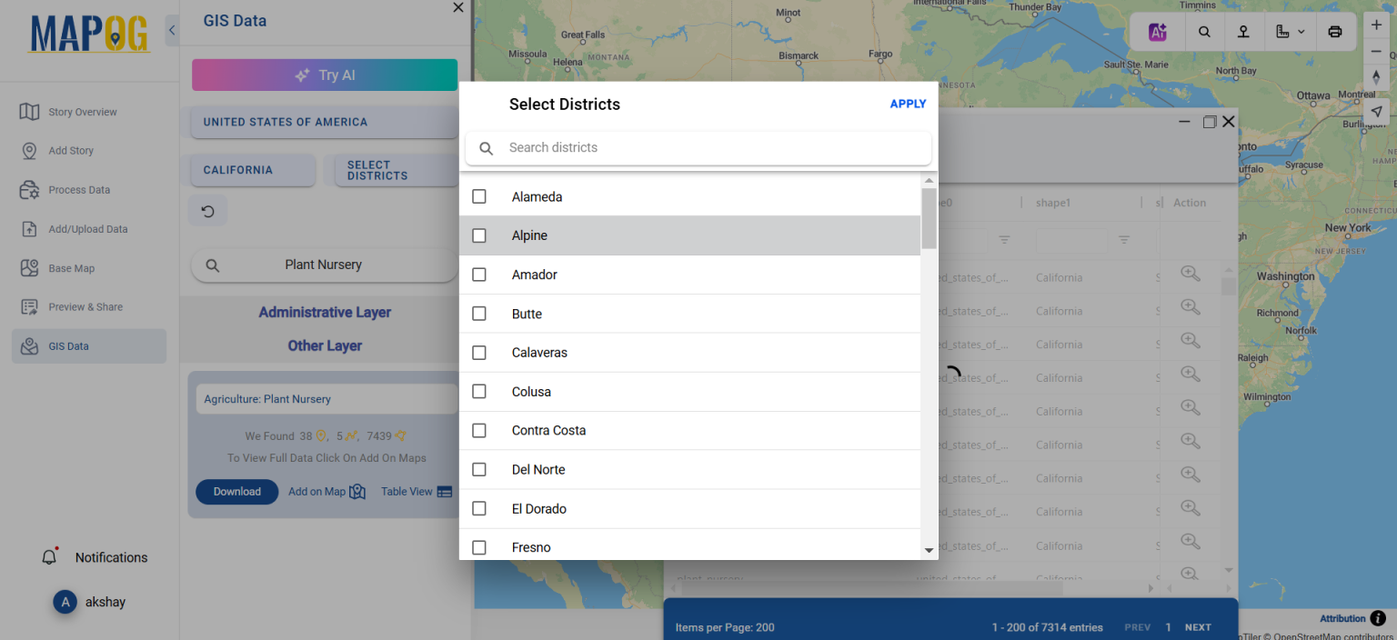 Download Plant Nursery Data in Shapefile, KML, MID +15 GIS Formats