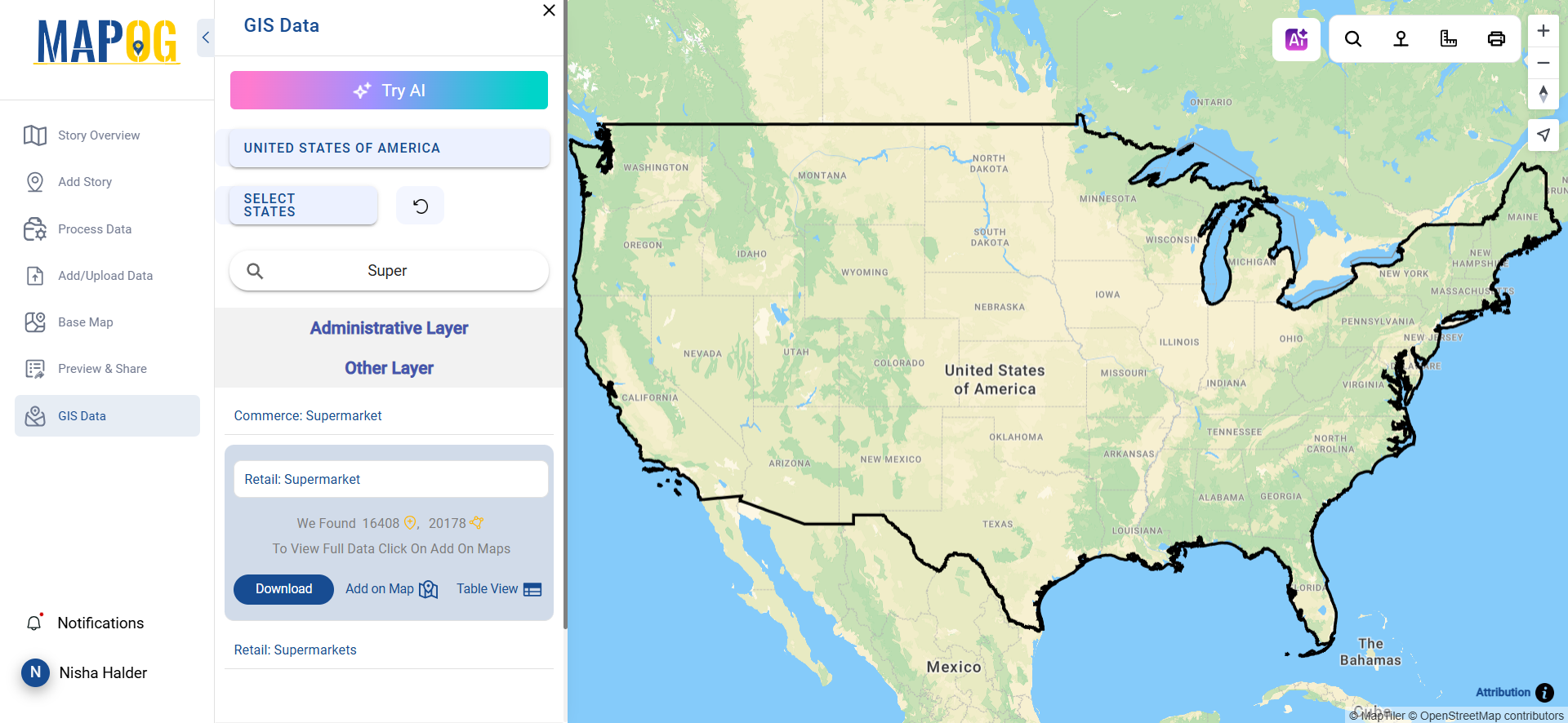 Download Supermarket Data in Shapefile, KML, MID +15 GIS Formats Using ...