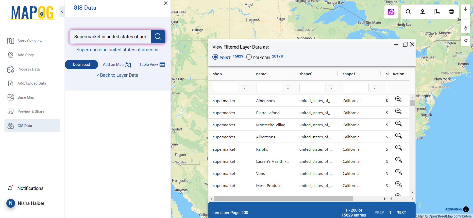 Download Supermarket Data in Shapefile, KML, MID +15 GIS Formats Using ...