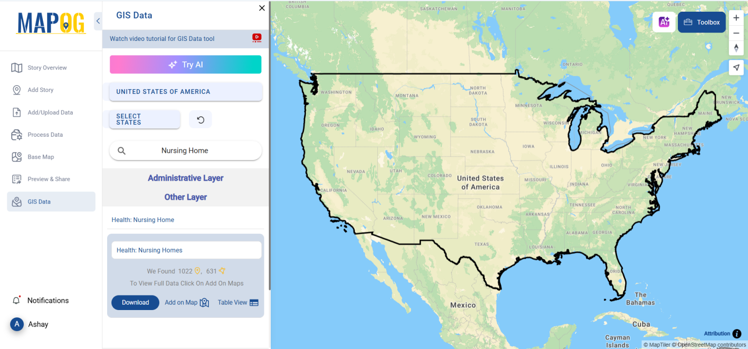 Download Nursing Home Data in Shapefile, KML, MID +15 GIS Formats