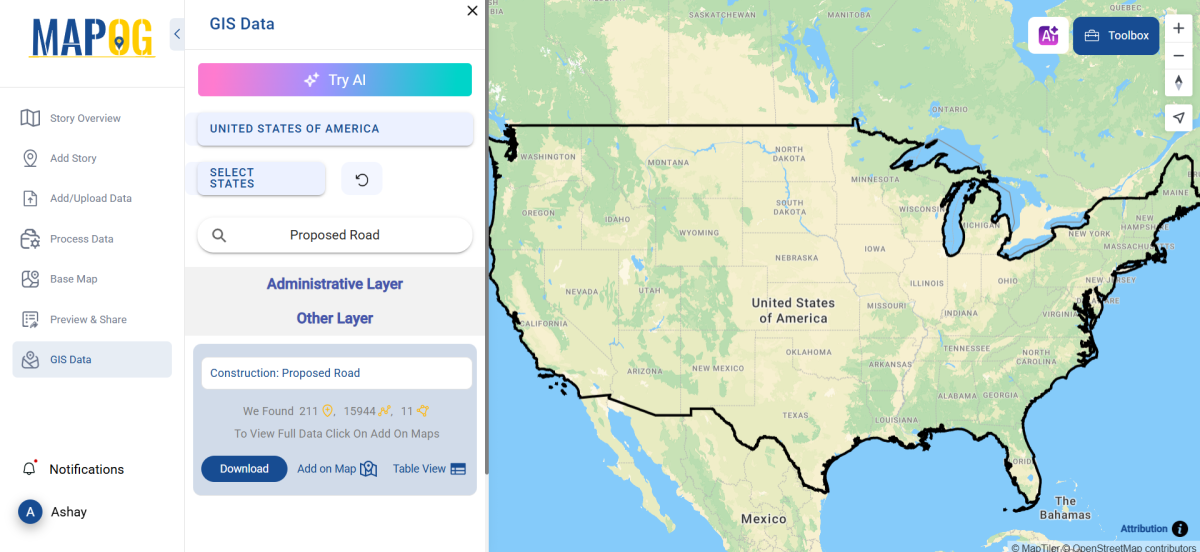 Download Proposed Road Data in Multiple GIS Formats (Shapefile, KML ...