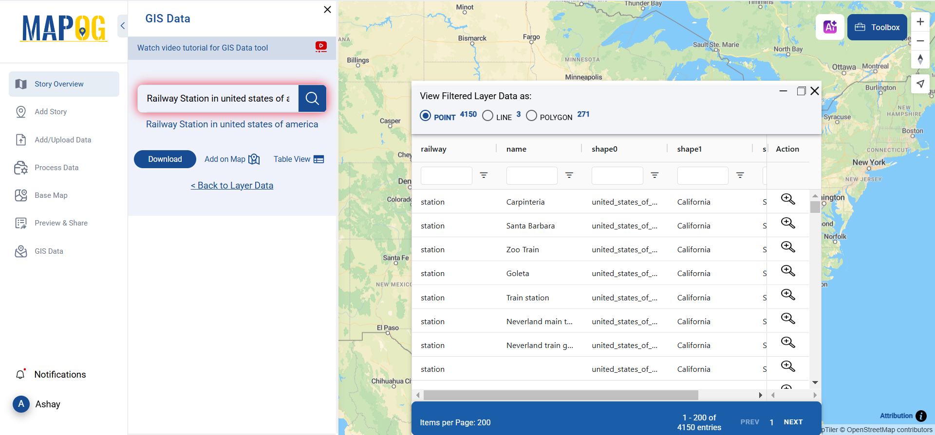 Download Railway Station Data in Shapefile, KML, MID +15 GIS Formats