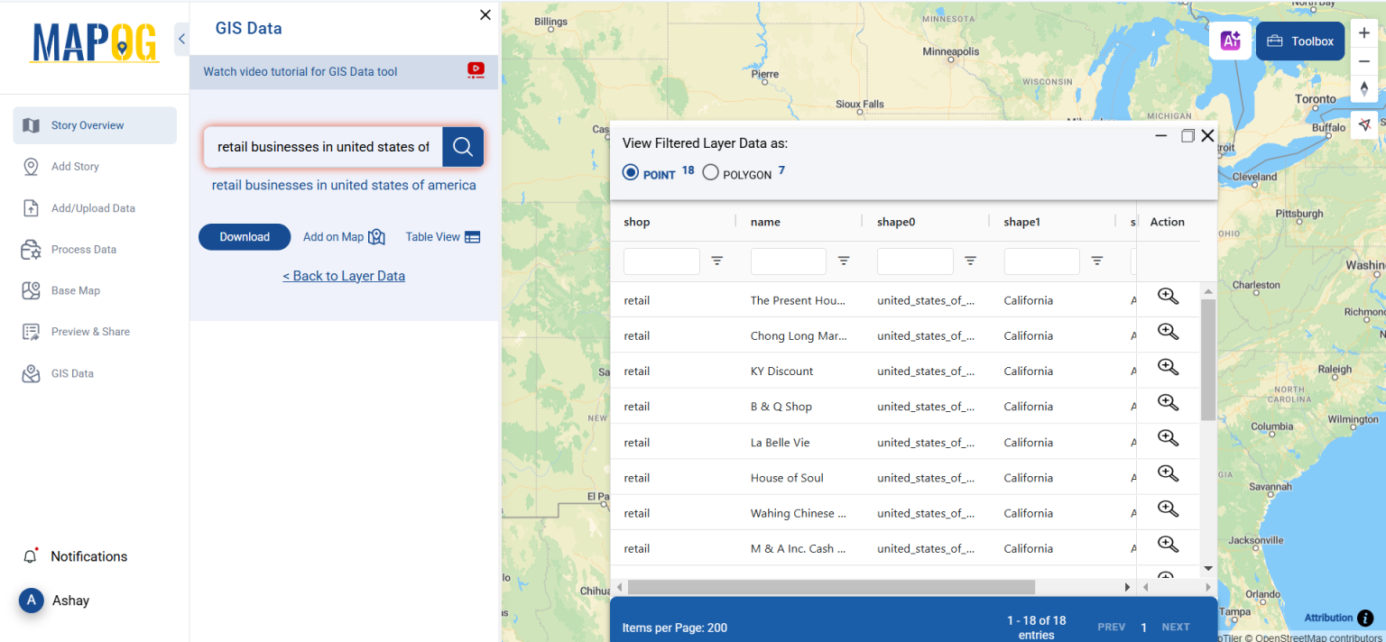 Download Retail Businesses Data in Shapefile, KML, MID +15 GIS Formats ...