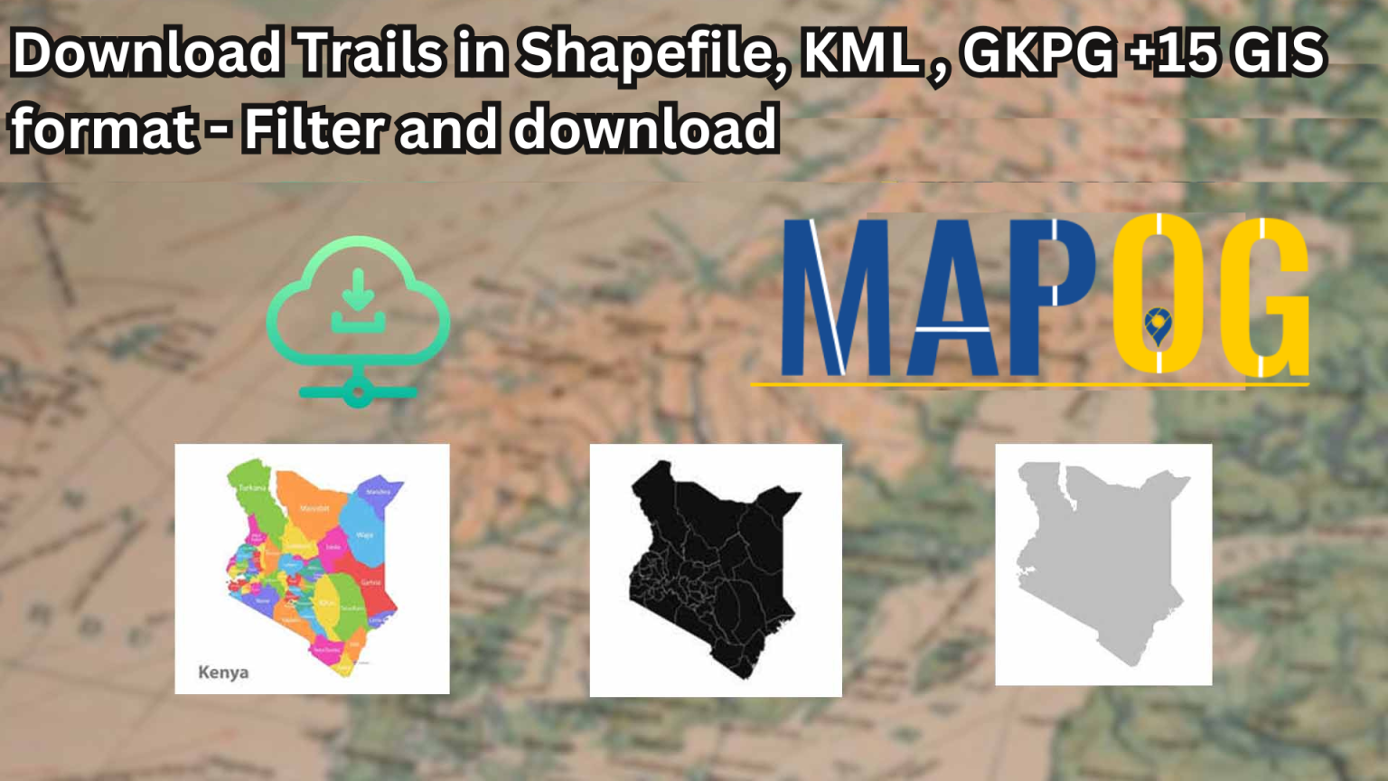 Download Trails Data in Shapefile, KML, MID +15 GIS Formats