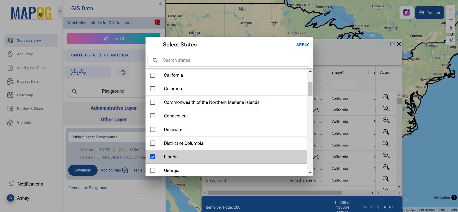 Download Playground Data in Shapefile, KML, MID & More GIS Formats