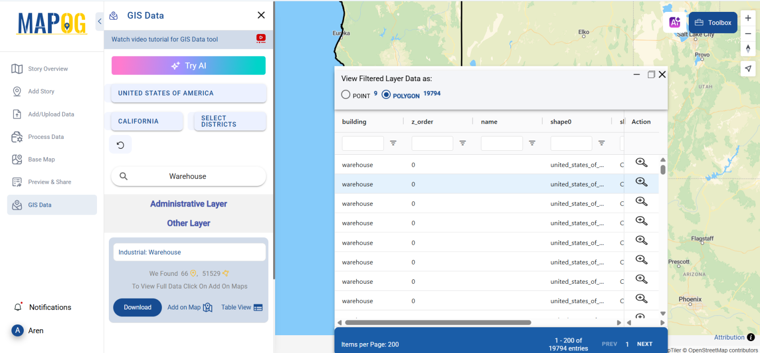 Download Warehouse Location Data in GIS Formats | MAPOG for Logistics ...
