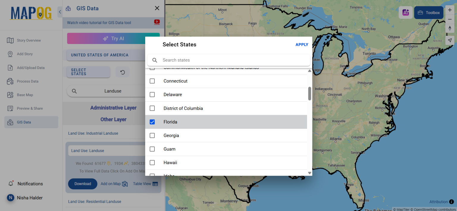 Download Land use Data in Shapefile, KML, MID +15 GIS Formats