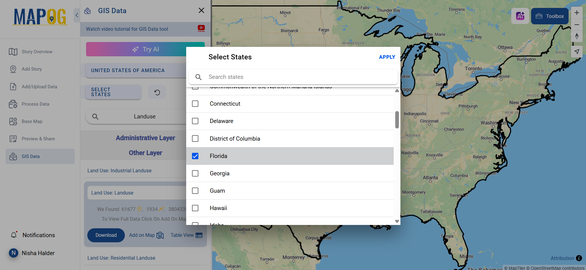 Download Land use Data in Shapefile, KML, MID +15 GIS Formats