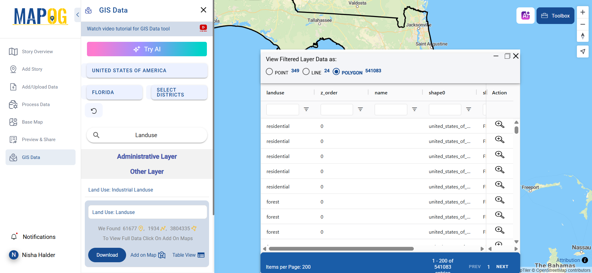 Download Land use Data in Shapefile, KML, MID +15 GIS Formats