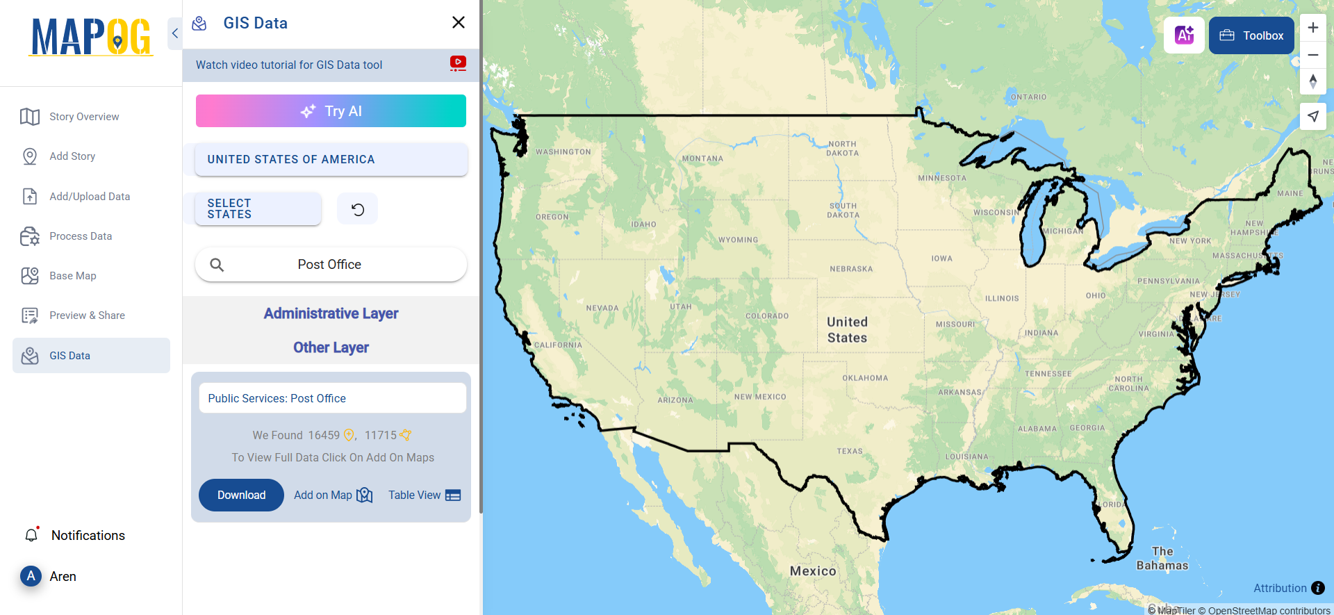 Download Post Office Data in Shapefile, KML, MID and more