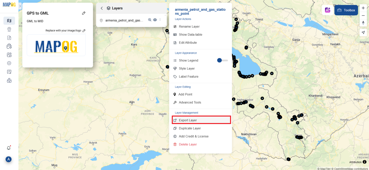 Converting GPS to GML | Online GIS Data Converter