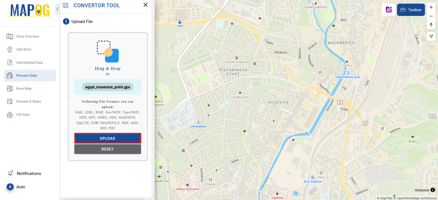 Convert Online GPS to GPX and in other formats