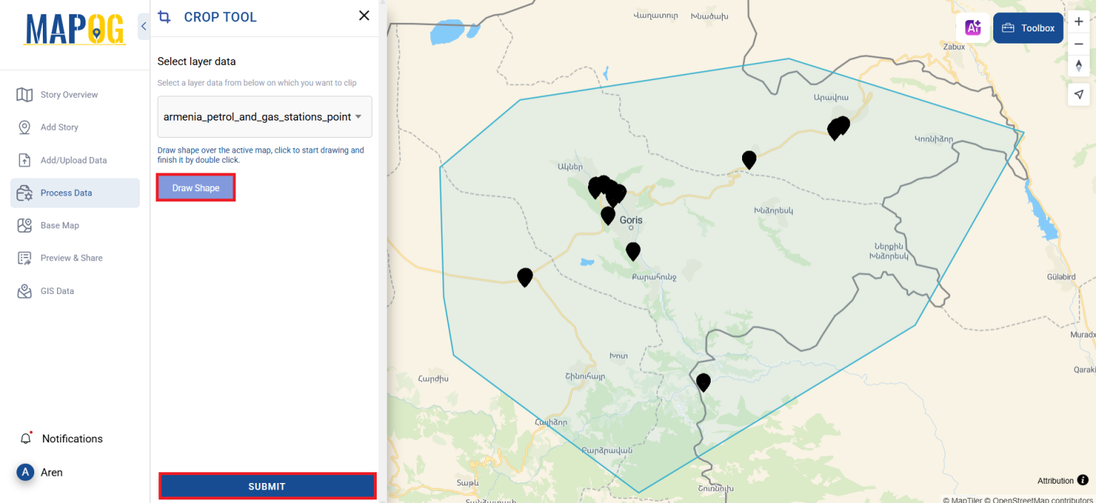 Convert Online GPS to SHP