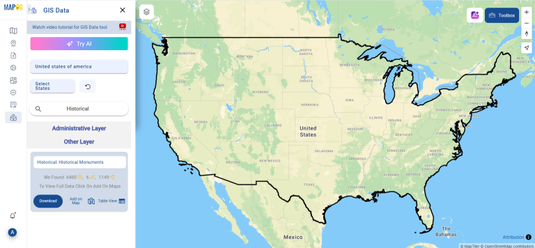 Download Historical Monuments Data in Shapefile, KML, MID +15 GIS Formats