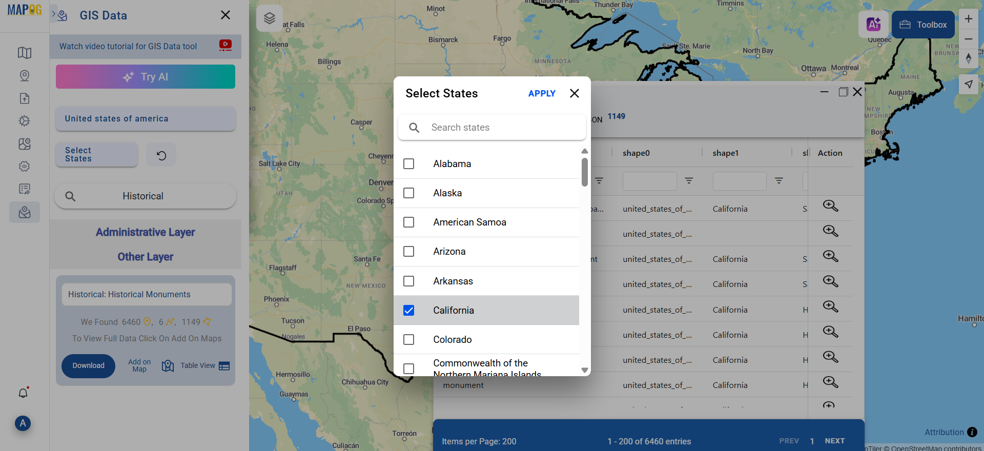 Download Historical Monuments Data in Shapefile, KML, MID +15 GIS Formats