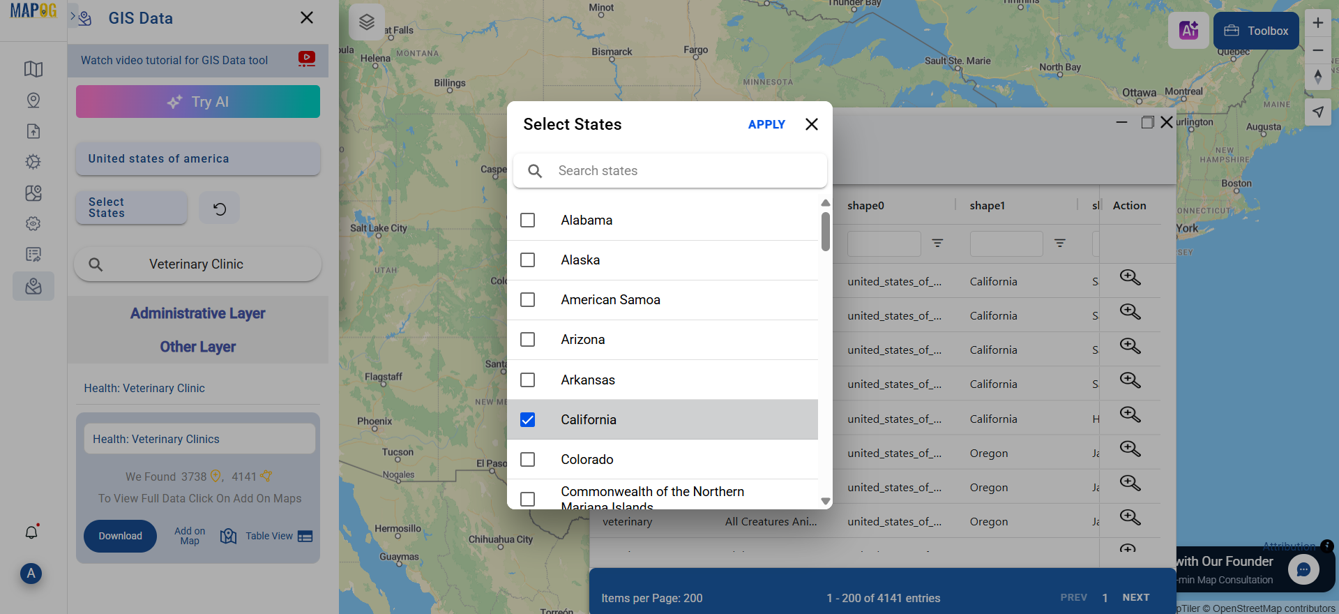 Download Veterinary Clinic Location Data in Shapefile, KML, and GIS ...