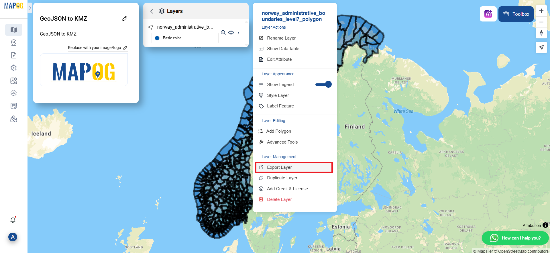 Online GIS data Conversion |Converting GeoJSON to KMZ