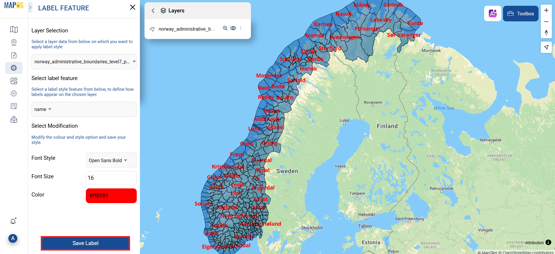 Online GIS data conversion |Convert GeoJSON to MID